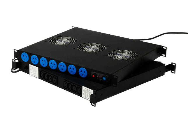 15 Way 1RU 10A Power Distribution Unit ( PDU ) with 3 Fans | 1PD ...