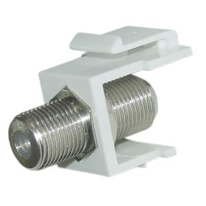 F-type Coax Keystone Connector | TV | 1PD – Grove Communications